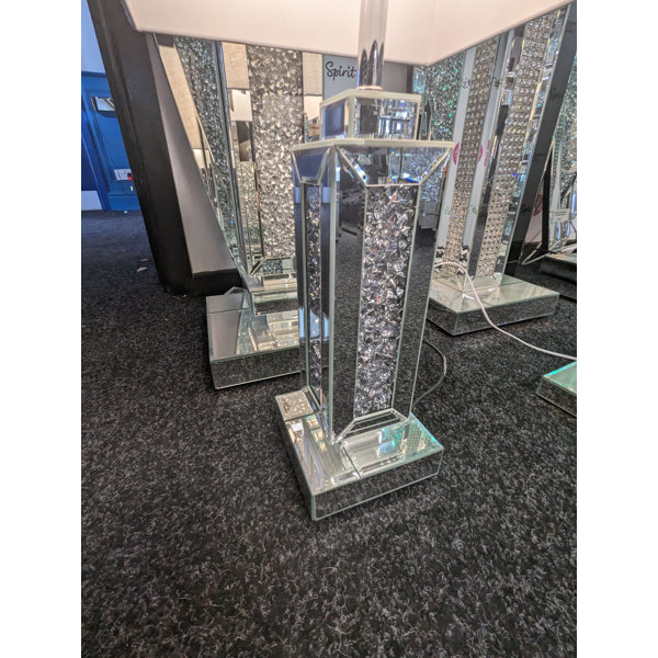 ModernHomesStore Nova Silver Mirrored Table Lamp | Wayfair.co.uk