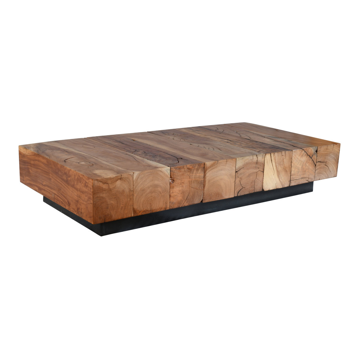 Loon Peak® Caid Solid Wood Beam Coffee Table & Reviews | Wayfair