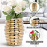 Mercer41 Marveon Golden Delight: 20 cm Ceramic Flower Vase For Chic ...