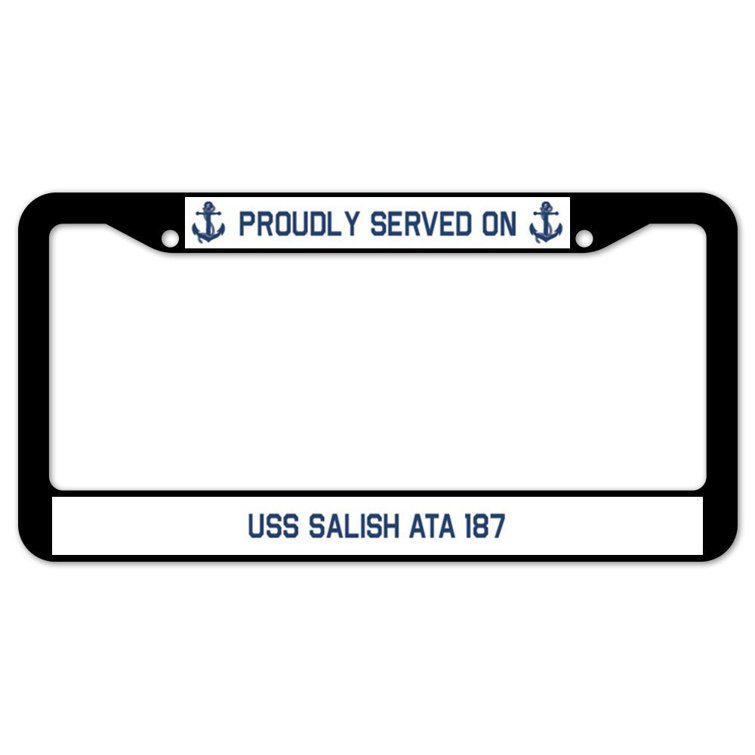 SignMission Proudly Served on USS SALISH ATA 187 Plate Frame | Wayfair