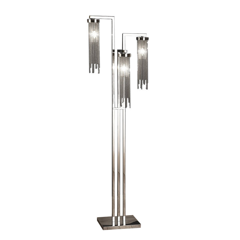 Orren Ellis Calisi 61'' Chrome Tree Floor Lamp | Wayfair