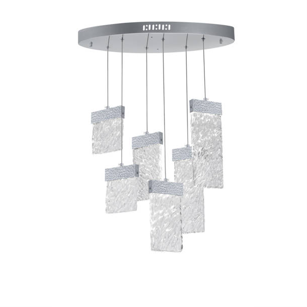 Brayden Studio® Tavera 6 - Light Dimmable Tiered Chandelier | Wayfair