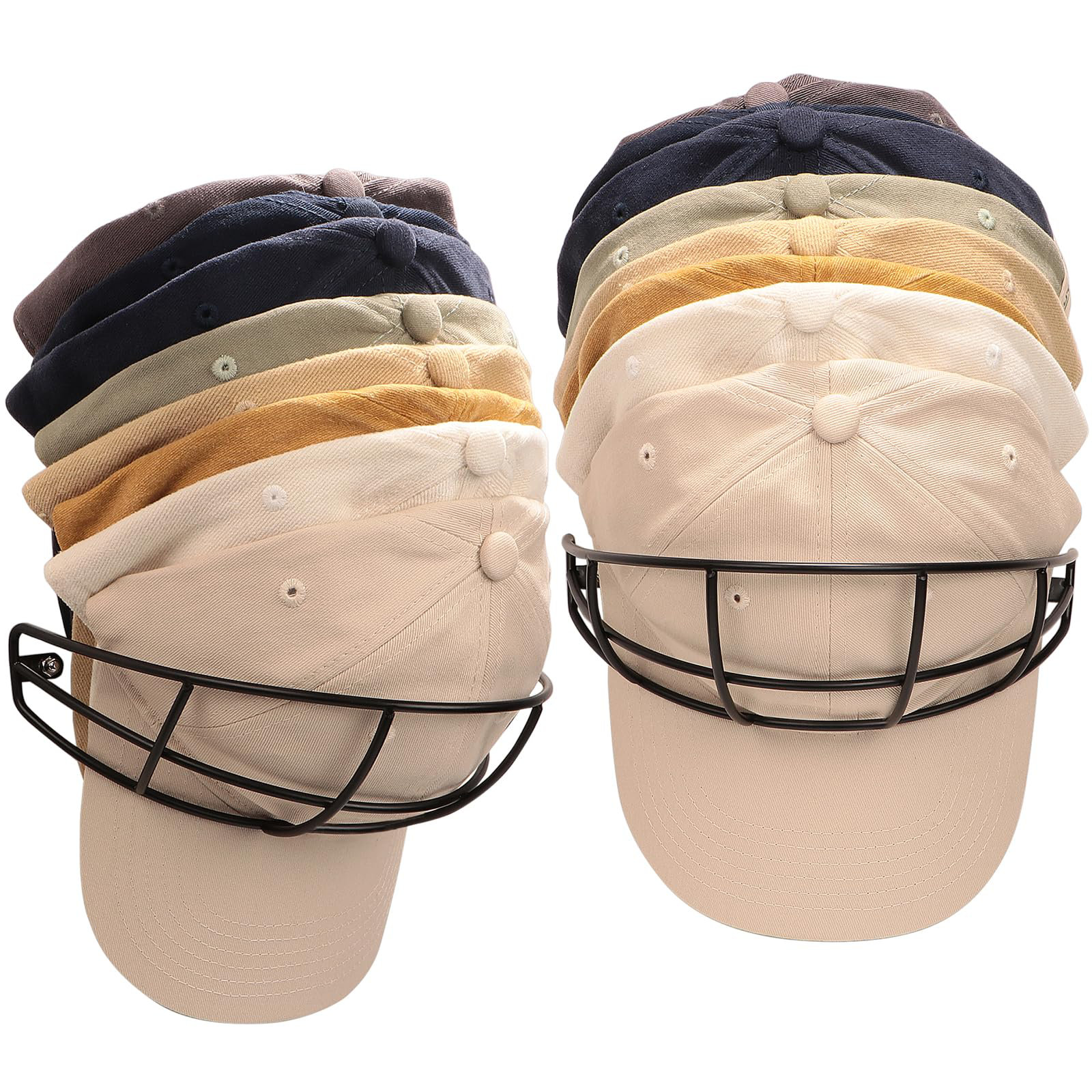 Rebrilliant 2 Pack Wall Mounted Metal Hat Rack For Wall And Door, Hat ...