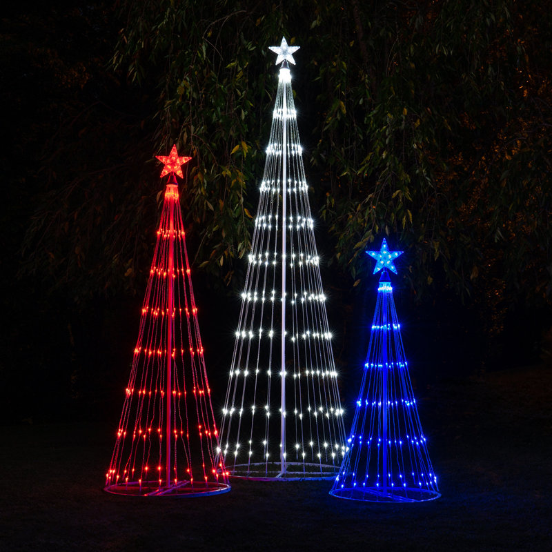 The Holiday Aisle® Animated Outdoor Lightshow Tree Lighted Display ...