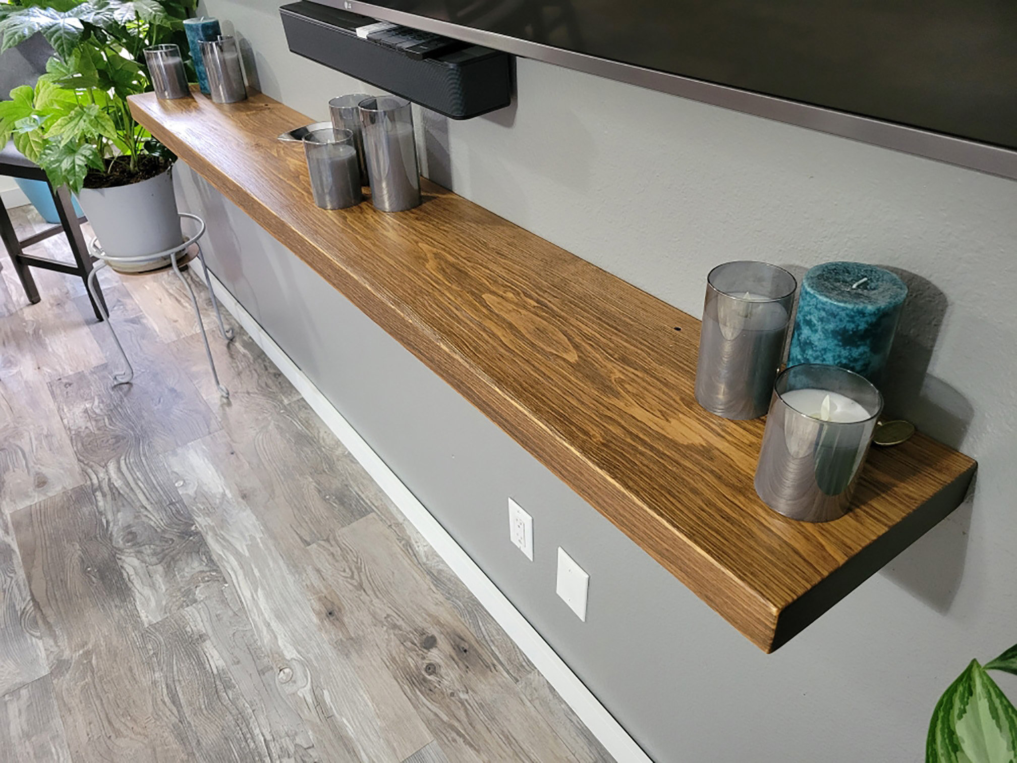 Loon Peak Pine Solid Wood Floating Shelf & Reviews | Wayfair