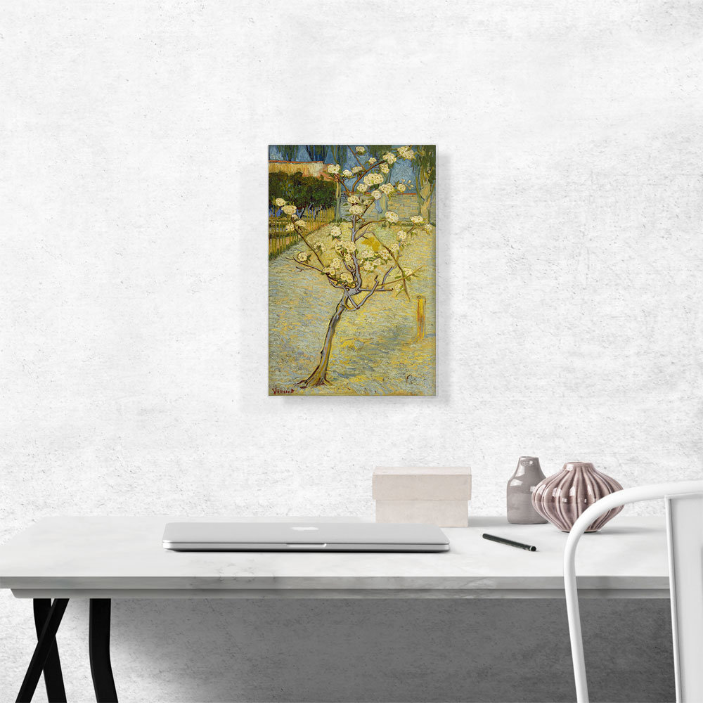 ARTCANVAS " Small Pear Tree In Blossom 1888 " by Vincent Van Gogh ...