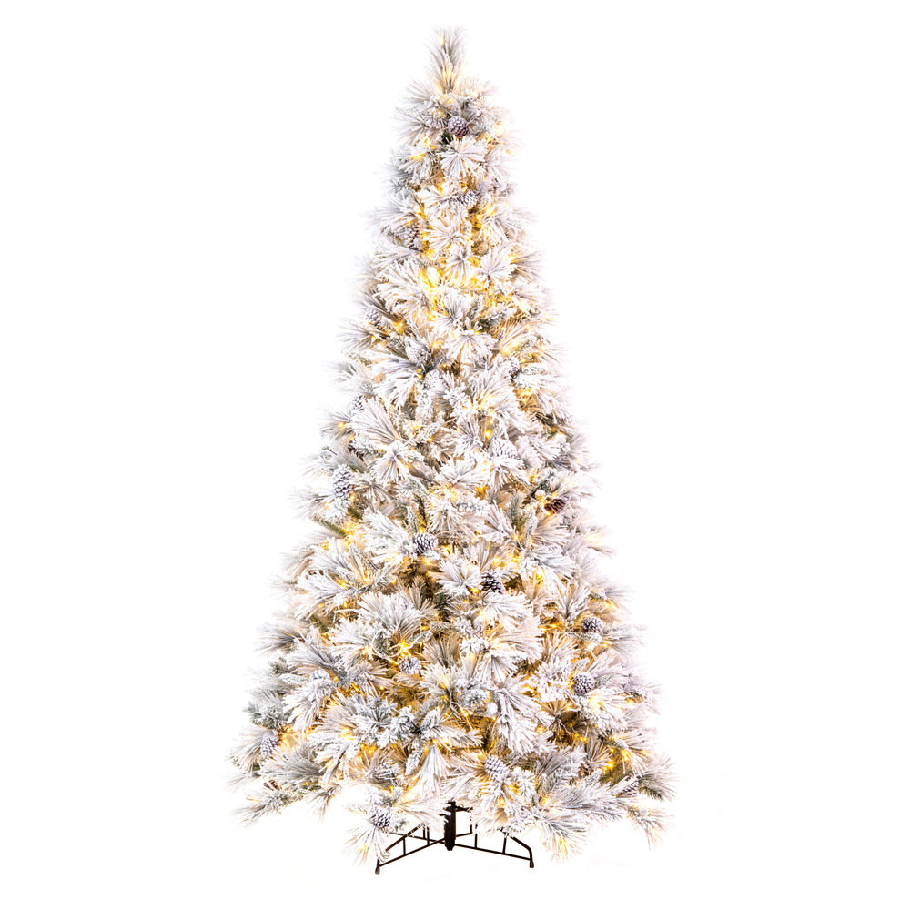 The Holiday Aisle® 12'' X 72" Flocked Atka Pine Artificial Christmas ...