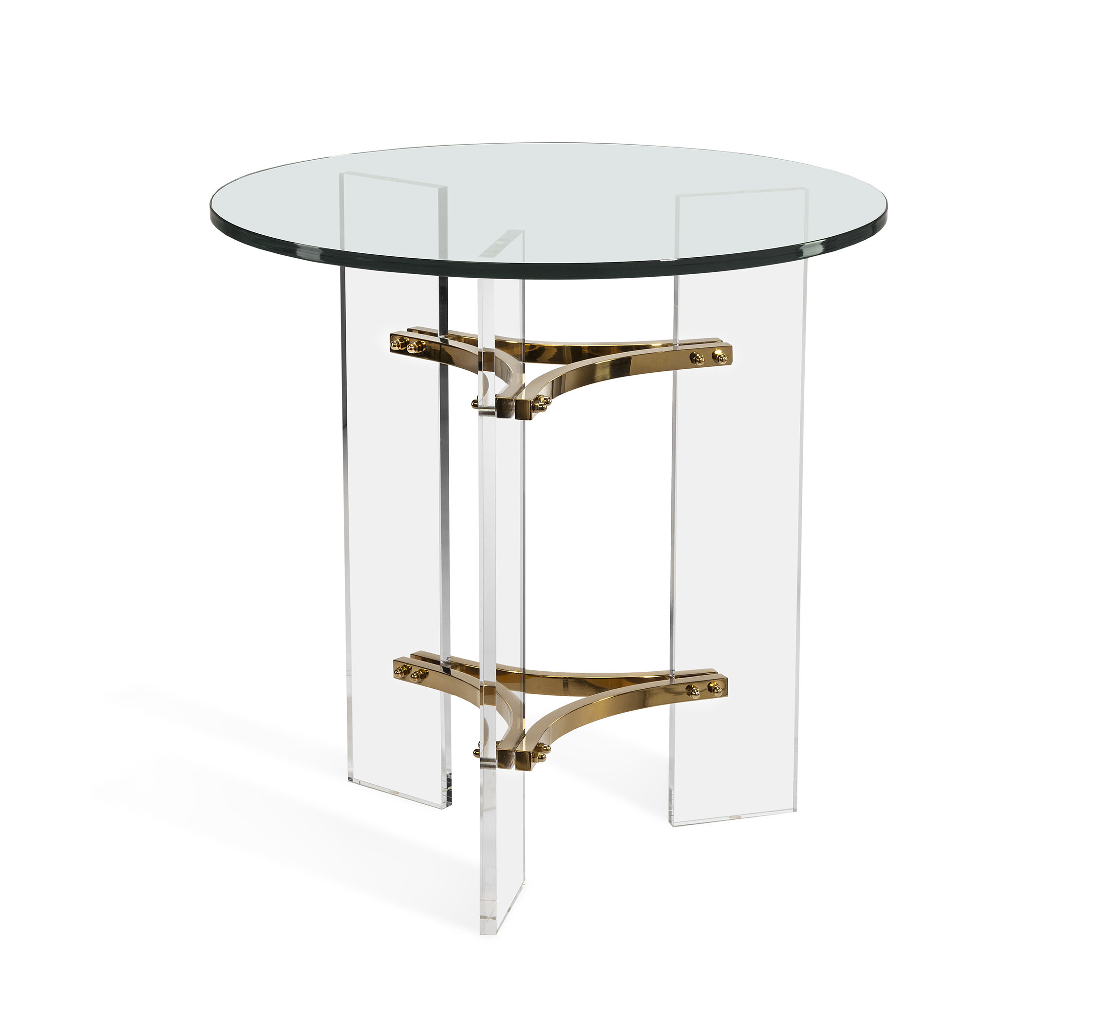 Interlude Tamara Glass 3 Legs End Table | Wayfair