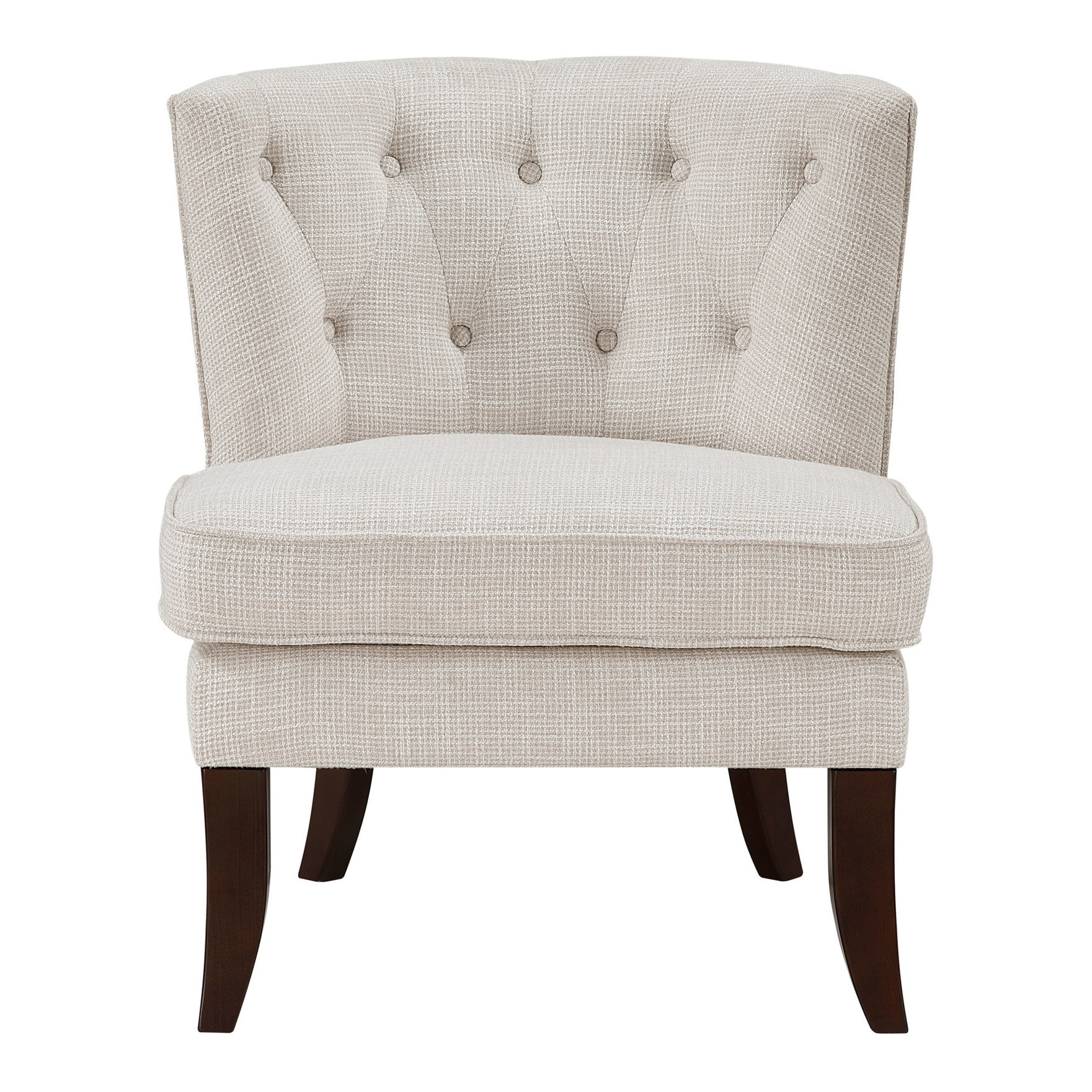 Everly Quinn Modern Upholstered Chair With Solid Wood Legs And ...