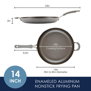 Frying Pans Nonstick Rachael Ray Cook + Create Nonstick Skillet Set - 9 ...