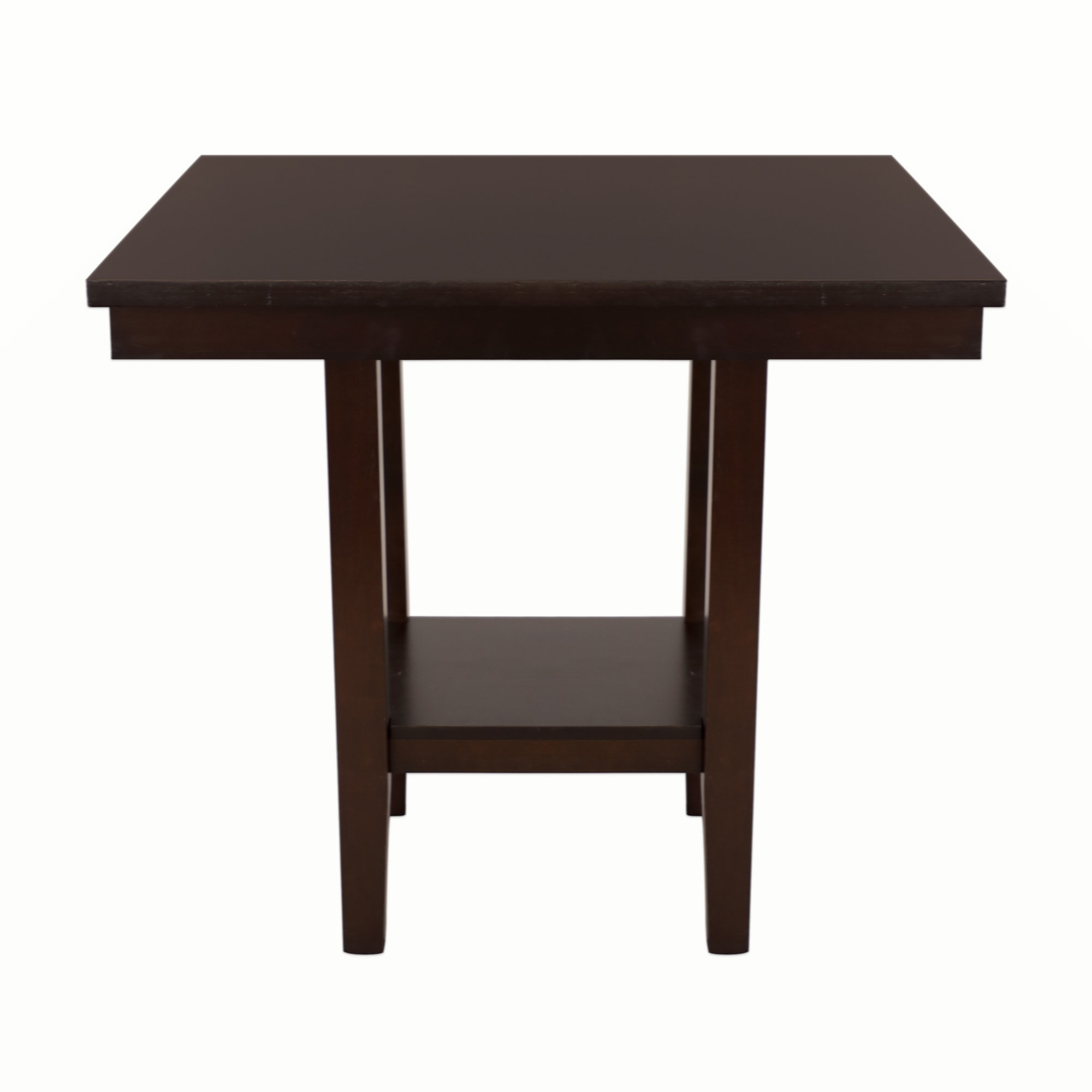 Winston Porter Contemporary Counter Height Table With Shelf Espresso ...