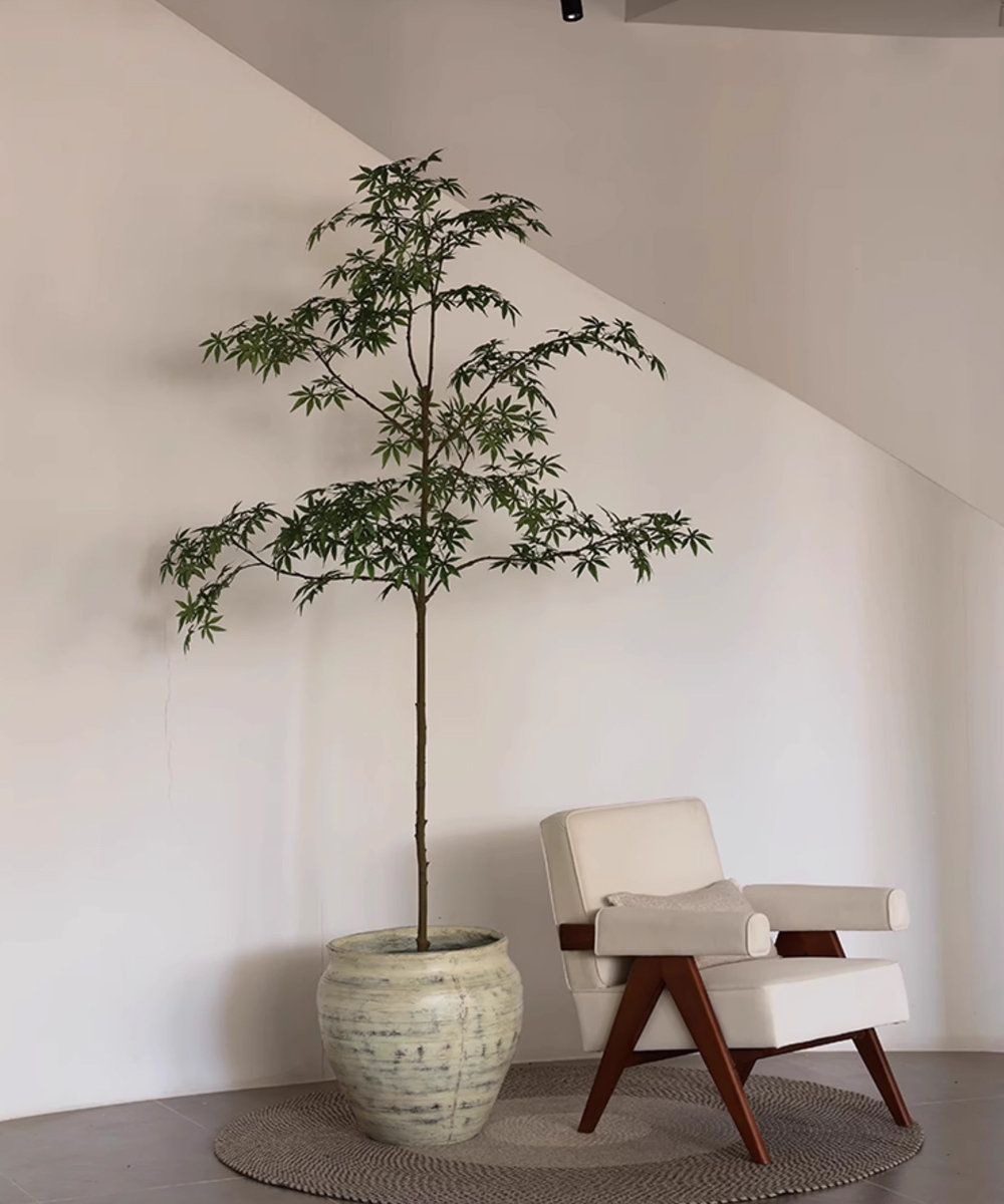 Stella Trek Artificial Green Maple Wabi-Sabi Flower Pot - Wayfair Canada