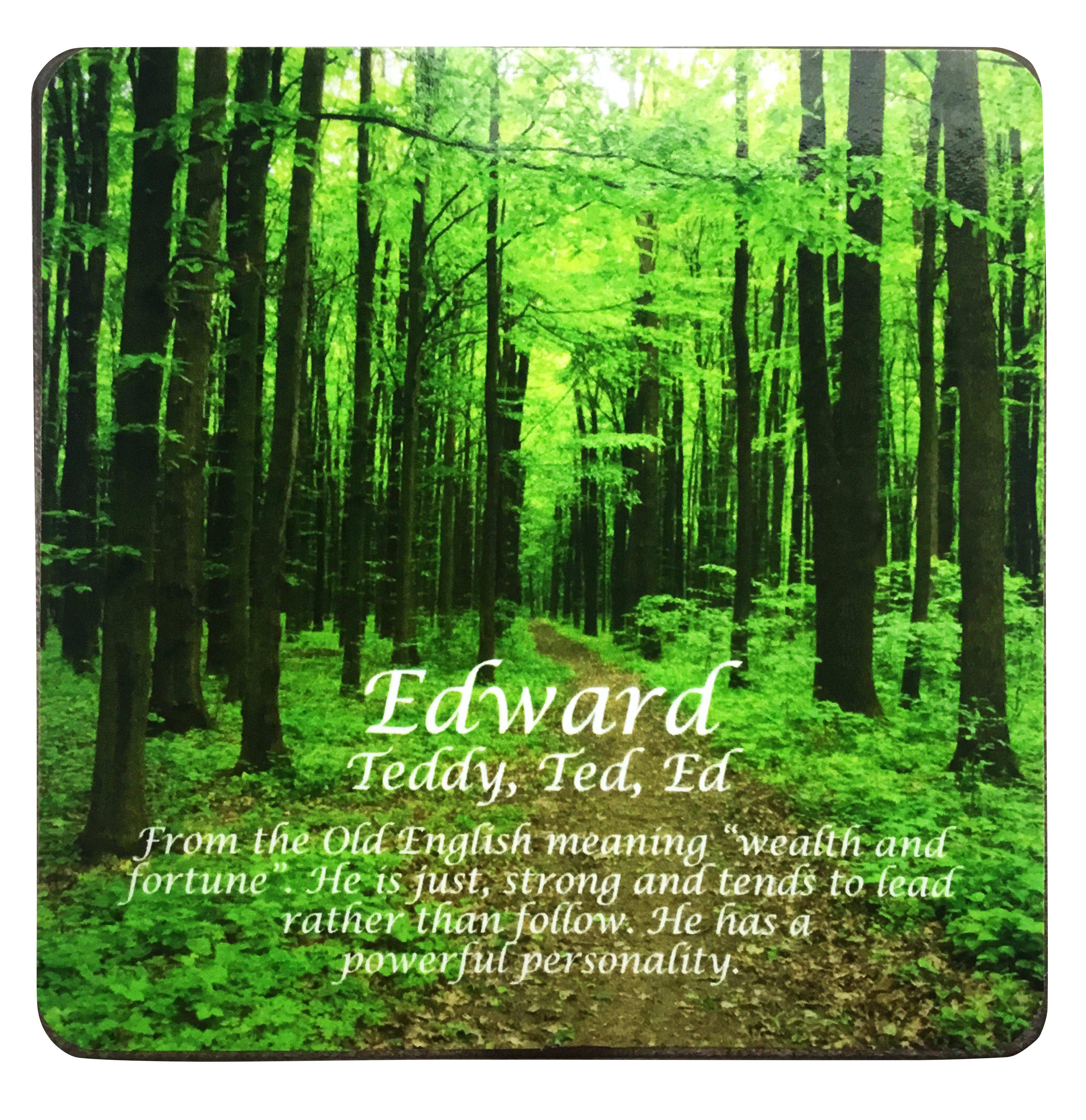 Happy Larry First Name Coaster - Edward | Wayfair.co.uk