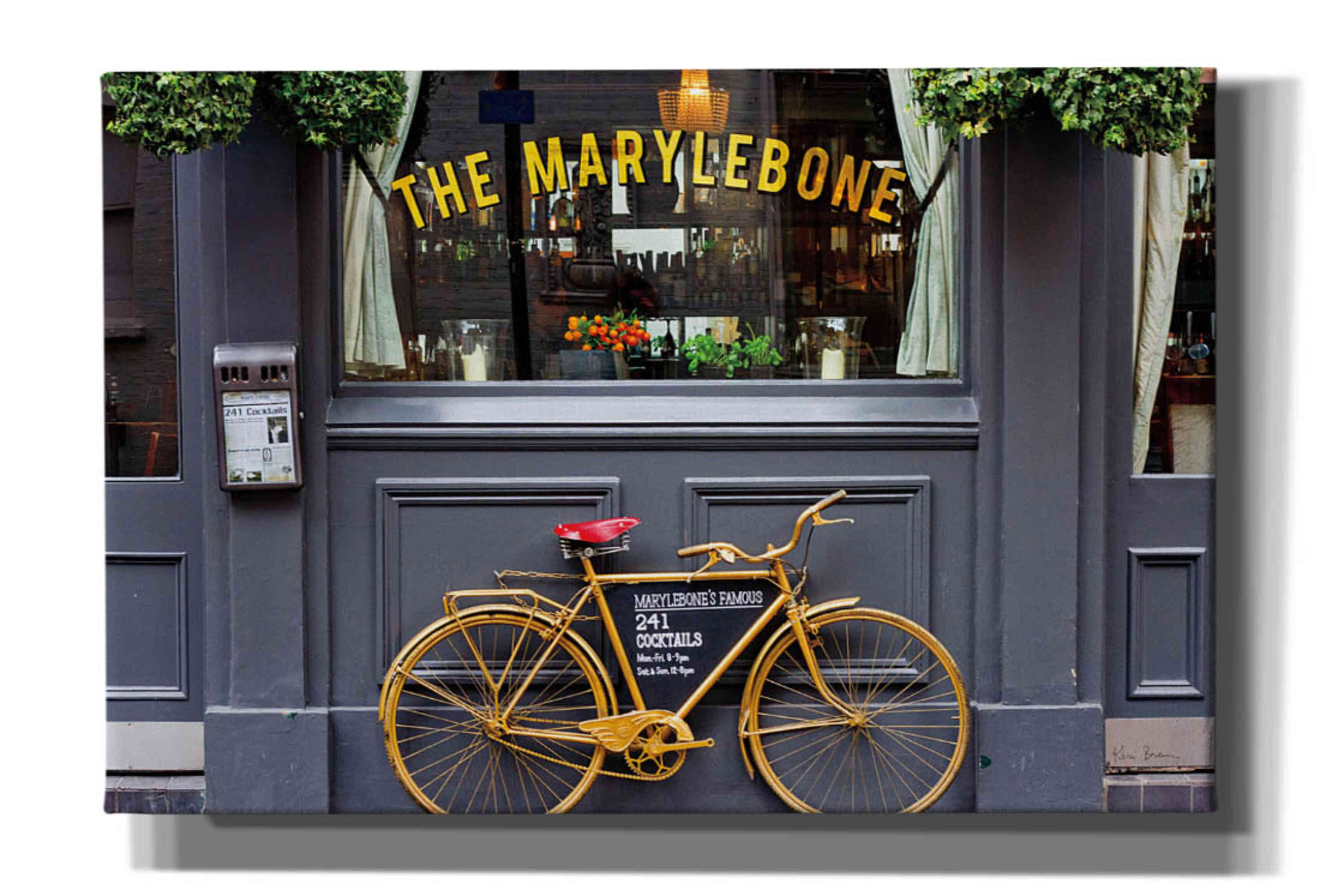 Latitude Run® 'Marylebone Bike' by Keri Bevan, Giclee Canvas Wall Art ...