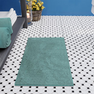 Blue Bath Rugs & Mats You'll Love | Wayfair