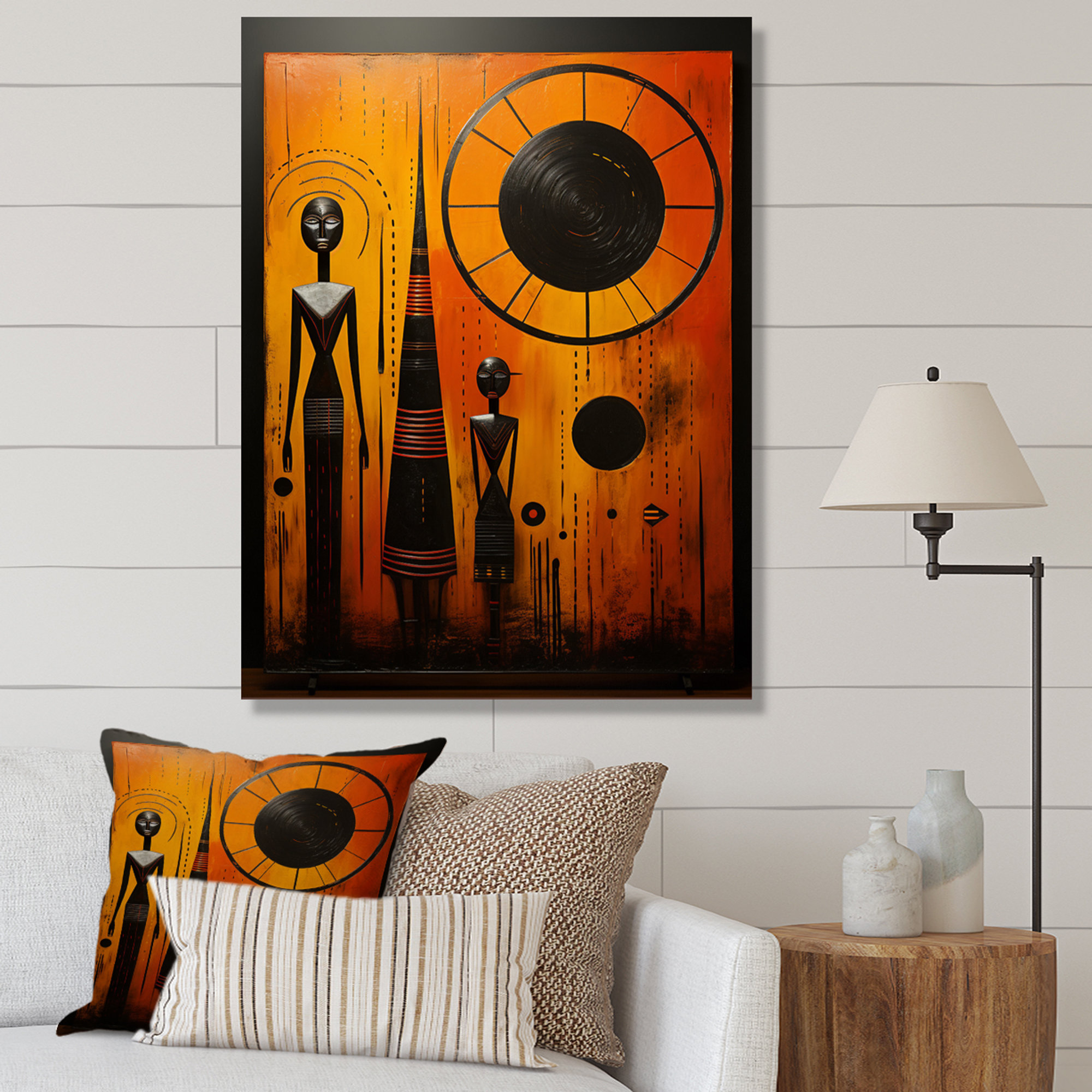 Bungalow Rose Syndie African Tribes Sacred Patterns III On Canvas Print ...
