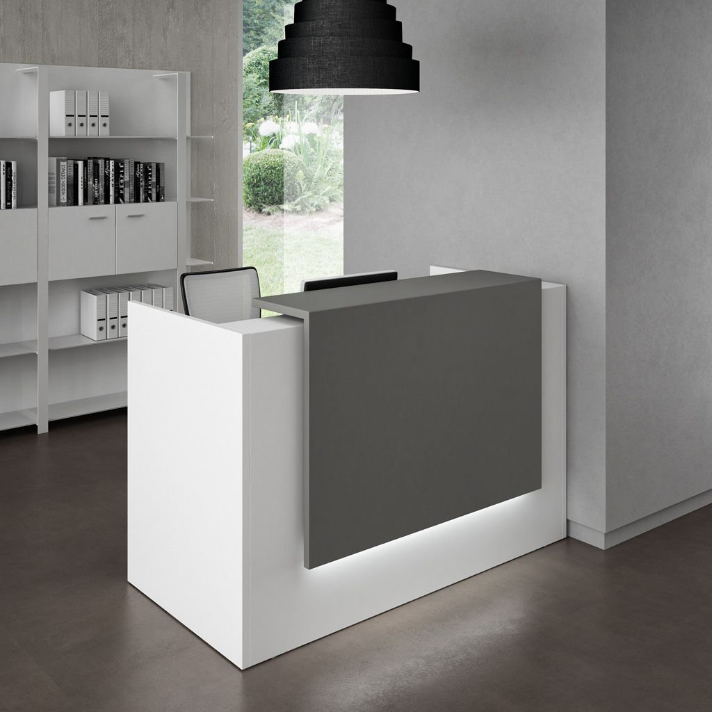 Wrought Studio™ Davinci 53" Modern Reception Desk, Multifunctional ...