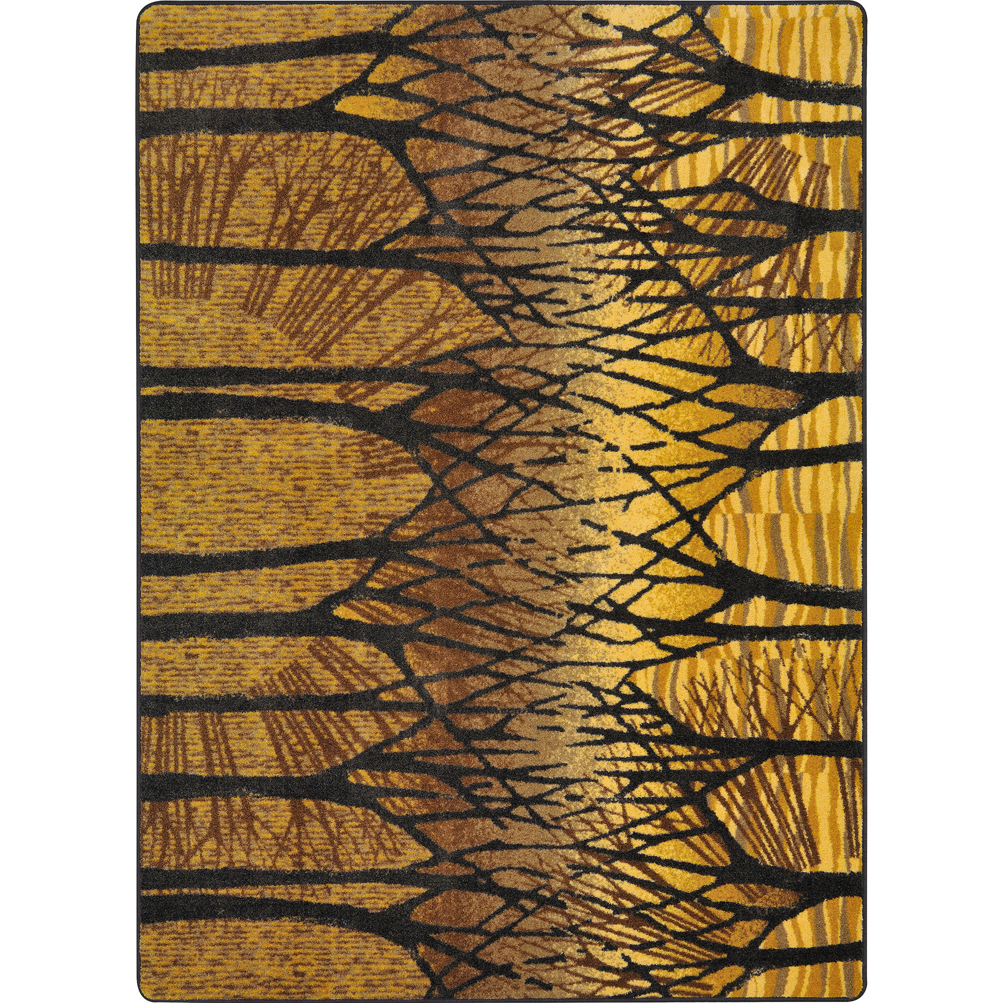 Joy Carpets First Take Woodland Way Goldenrod Area Rug | Wayfair