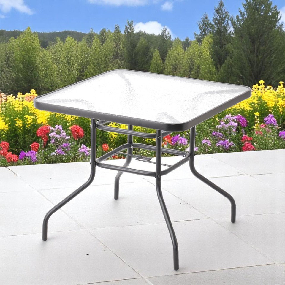 Lark Manor Patio Table Square Outdoor Bistro Table | Wayfair.co.uk