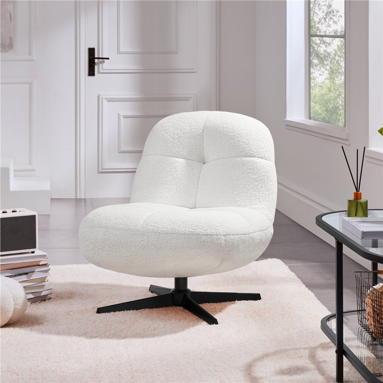 Yaheetech 68cm Wide Boucle Swivel Accent Chair & Reviews | Wayfair.co.uk