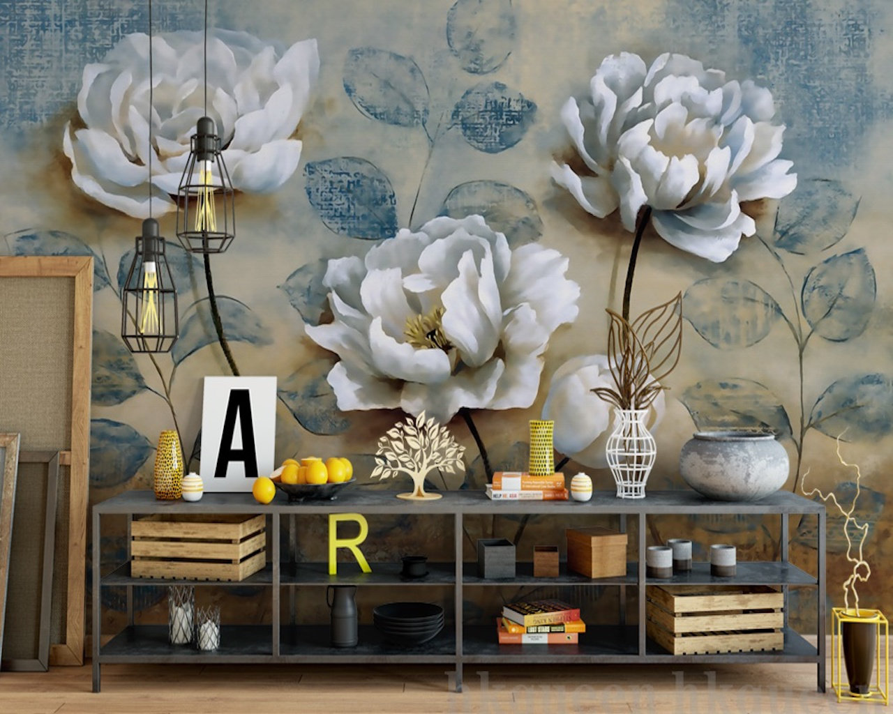 Red Barrel Studio® Yamika 3D Vintage Floral Peony Floral Oil Painting ...