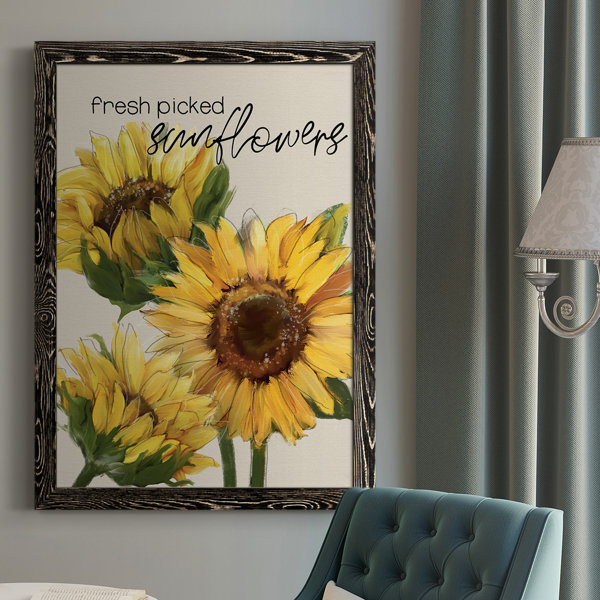 August Grove® " Fresh Picked Sunflowers " Painting Print - Wayfair Canada