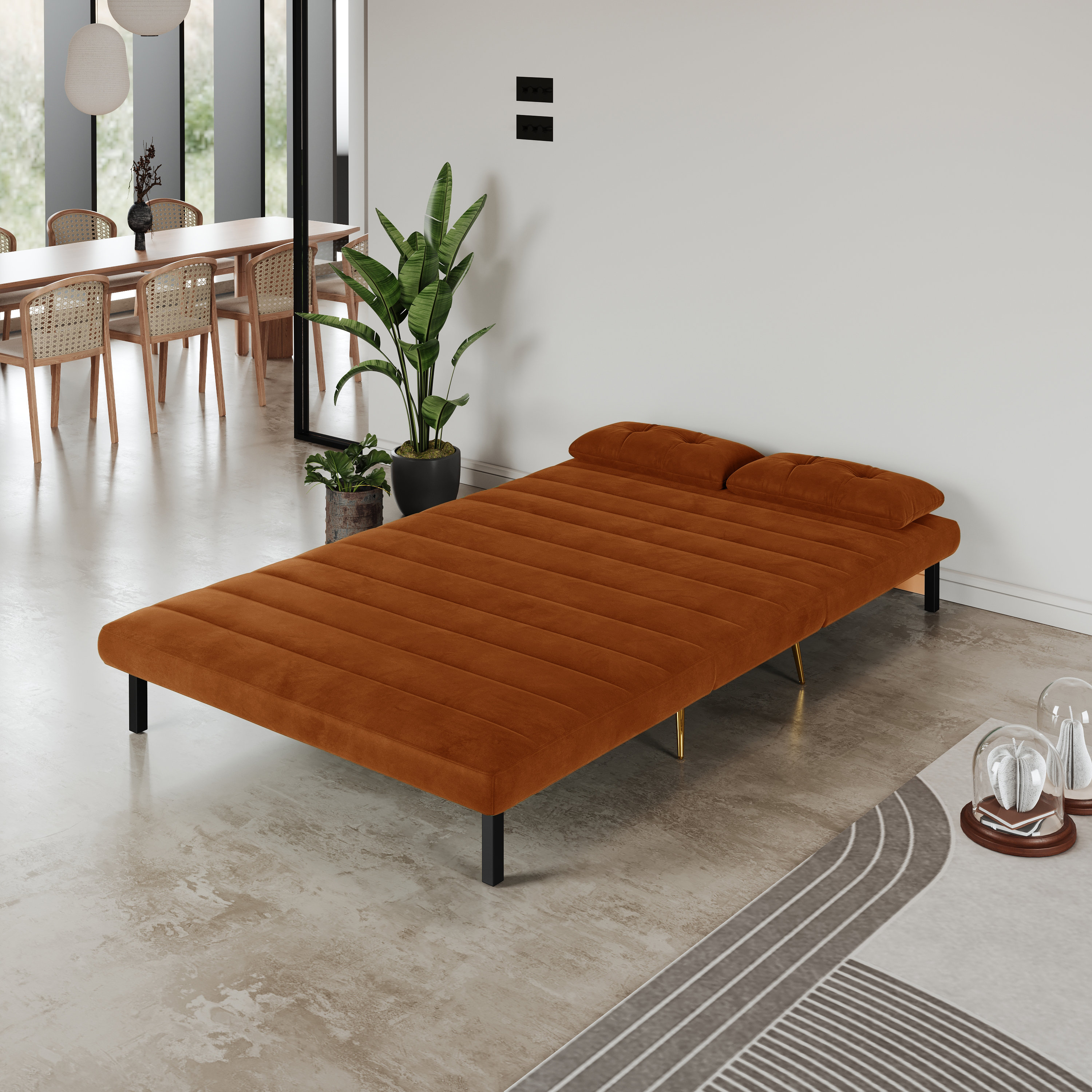 Fairmont Park Guille 118Cm Armless Sofa Bed & Reviews | Wayfair.ie