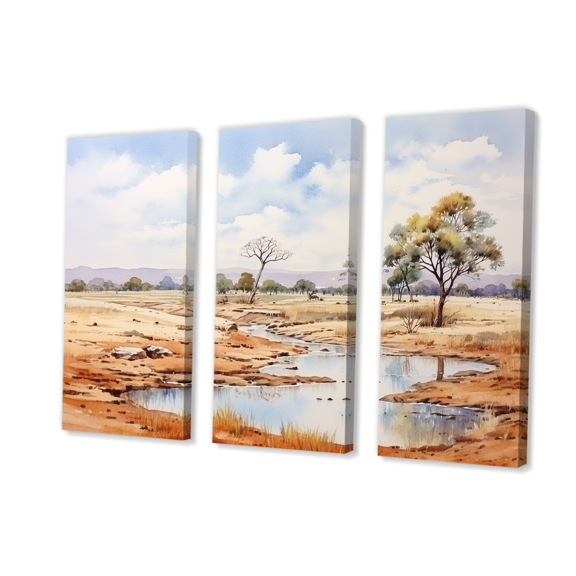 Lark Manor™ Beige African Safari Landscape II - Africa Wall Art | Wayfair