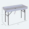 Arlmont & Co. 4FT Portable Folding Fish Fillet Cleaning Table Camping ...