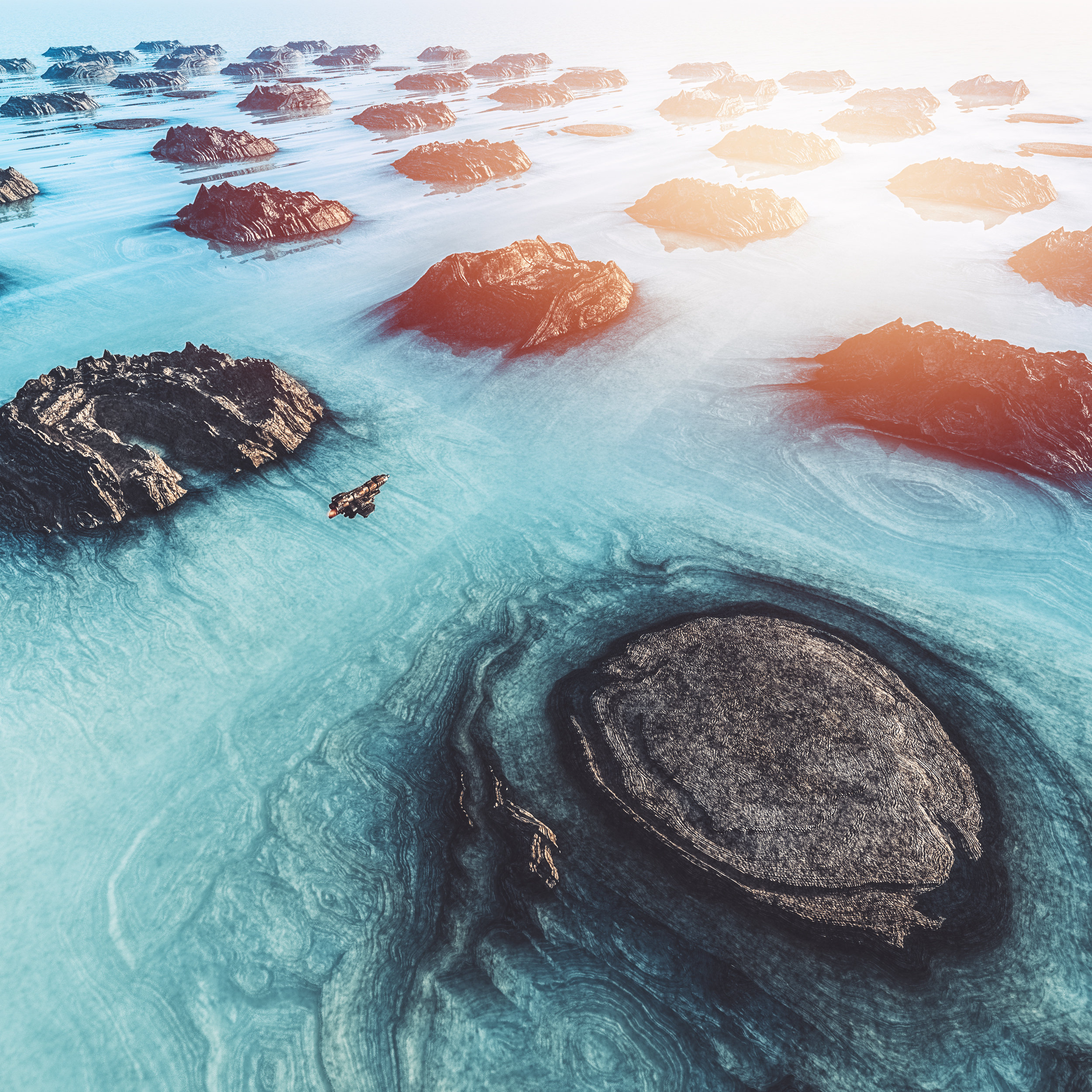 Beachcrest Home Steampunk Spaceship by Gremlin - No Frame Art Prints on ...