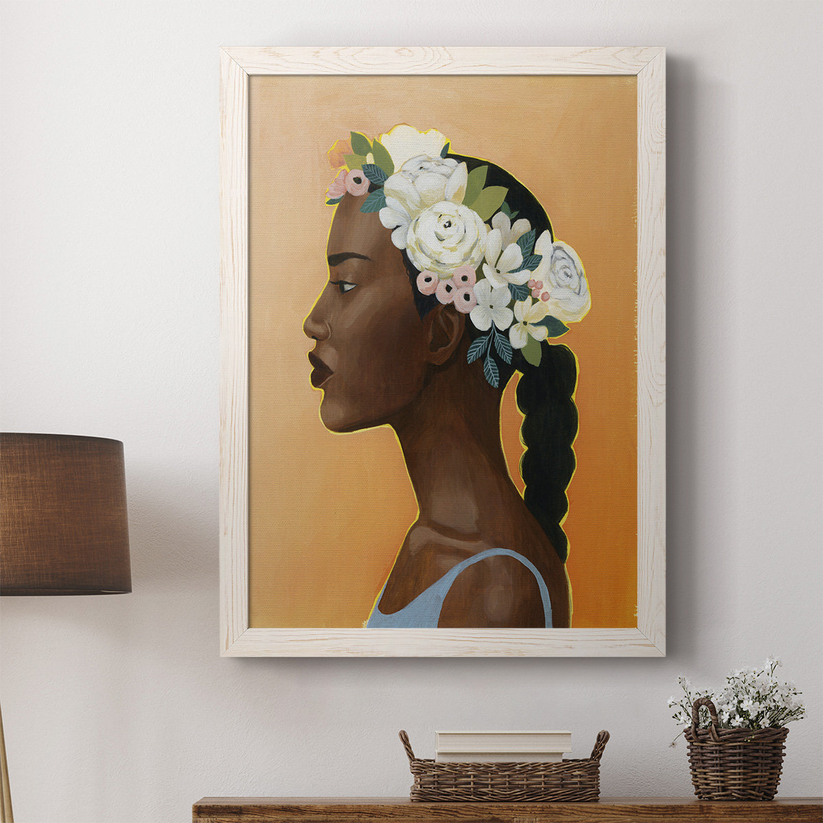 House of Hampton Atiim Modern Laurel II-Premium Framed Canvas - Ready ...