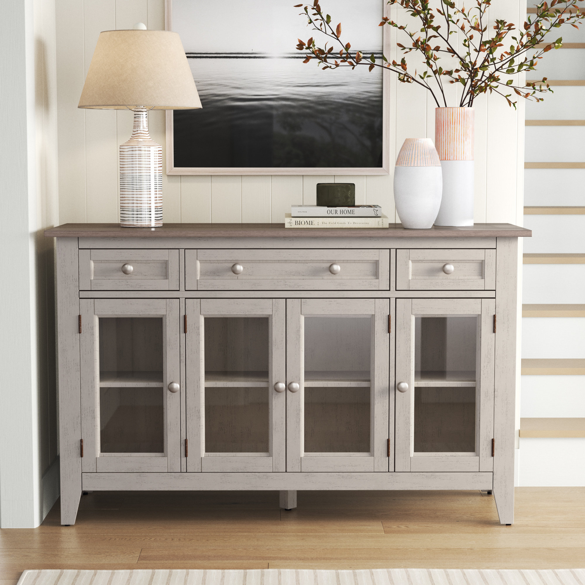 Sand & Stable™ Brantley 58'' Wide 3 Drawer Sideboard & Reviews ...