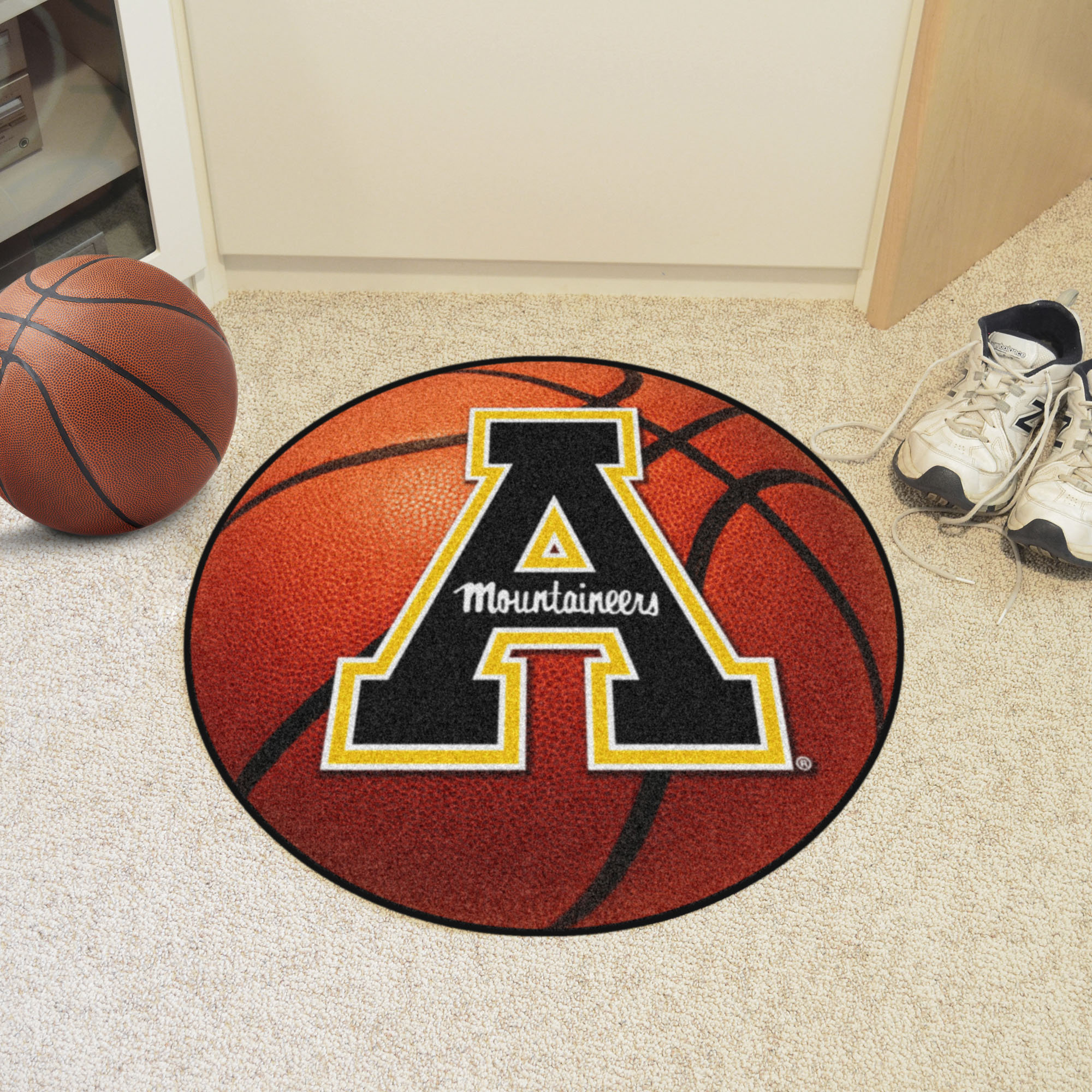 FANMATS NCAA Appalachian State Basketball 27 in. x 27 in. Non-Slip ...