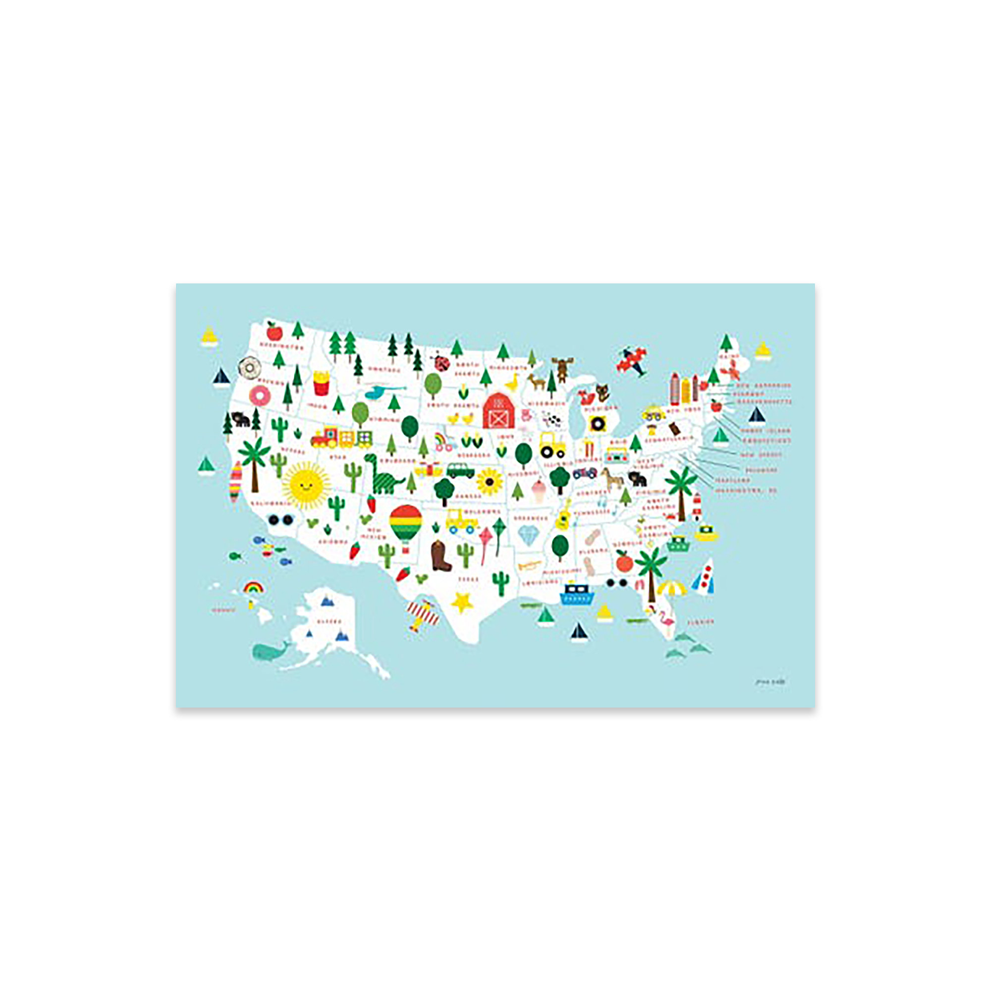 Trinx Fun USA Map Print On Acrylic Glass - Wayfair Canada