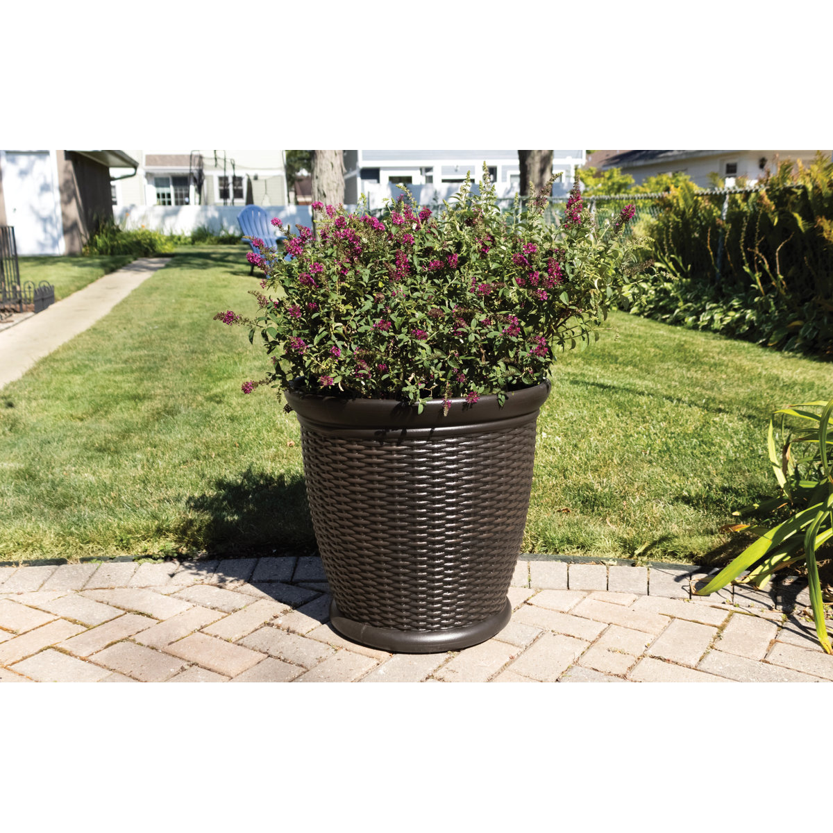 Suncast Willow 2-Piece Resin Pot Planter Set & Reviews | Wayfair