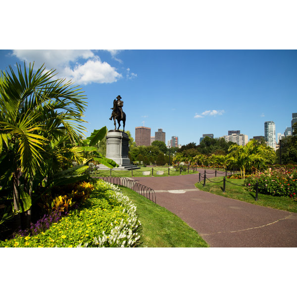 17 Stories George Washington Statue by Roman_slavik - Wrapped Canvas ...