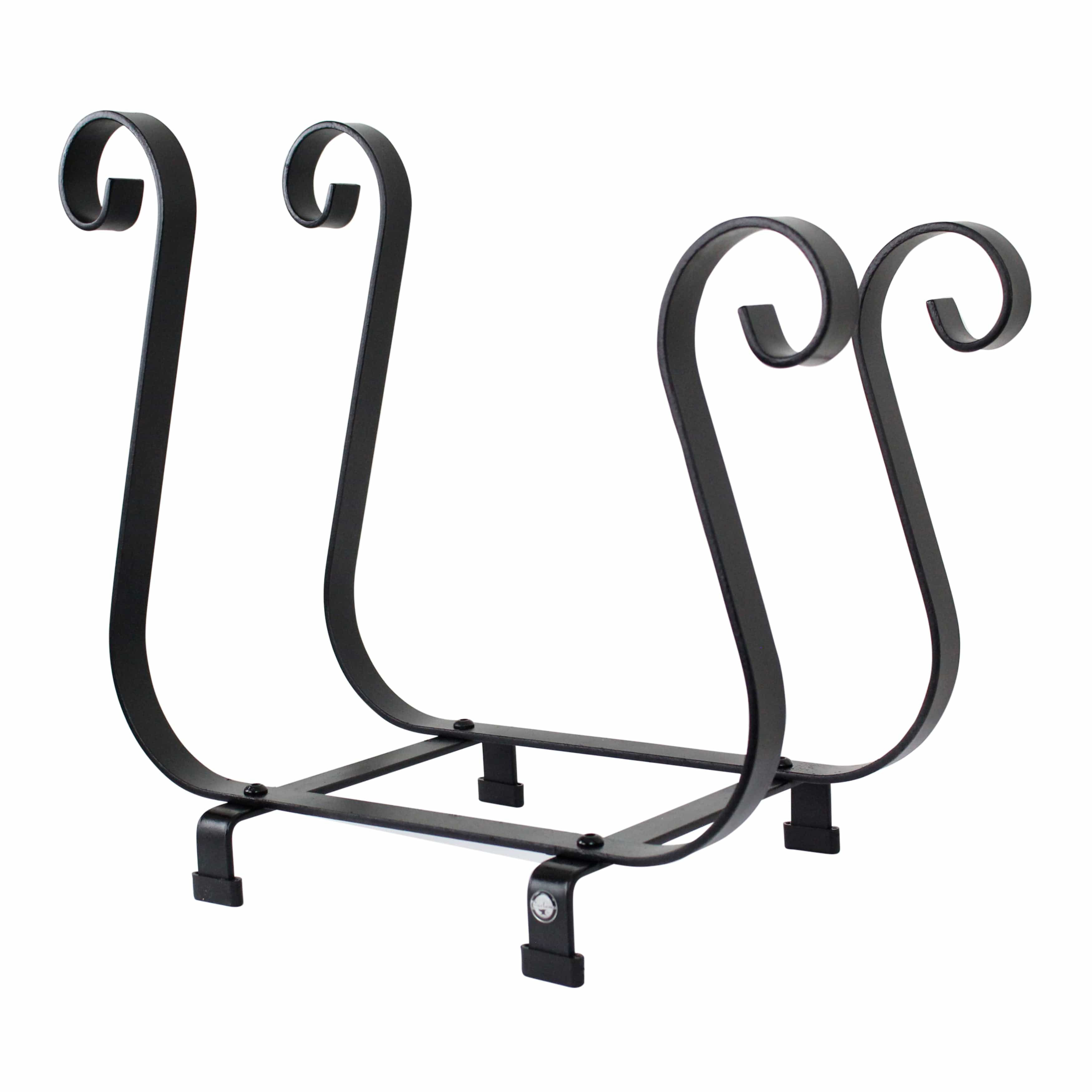 Enclume Handcrafted Sleigh Fireplace Log Rack Black | Wayfair