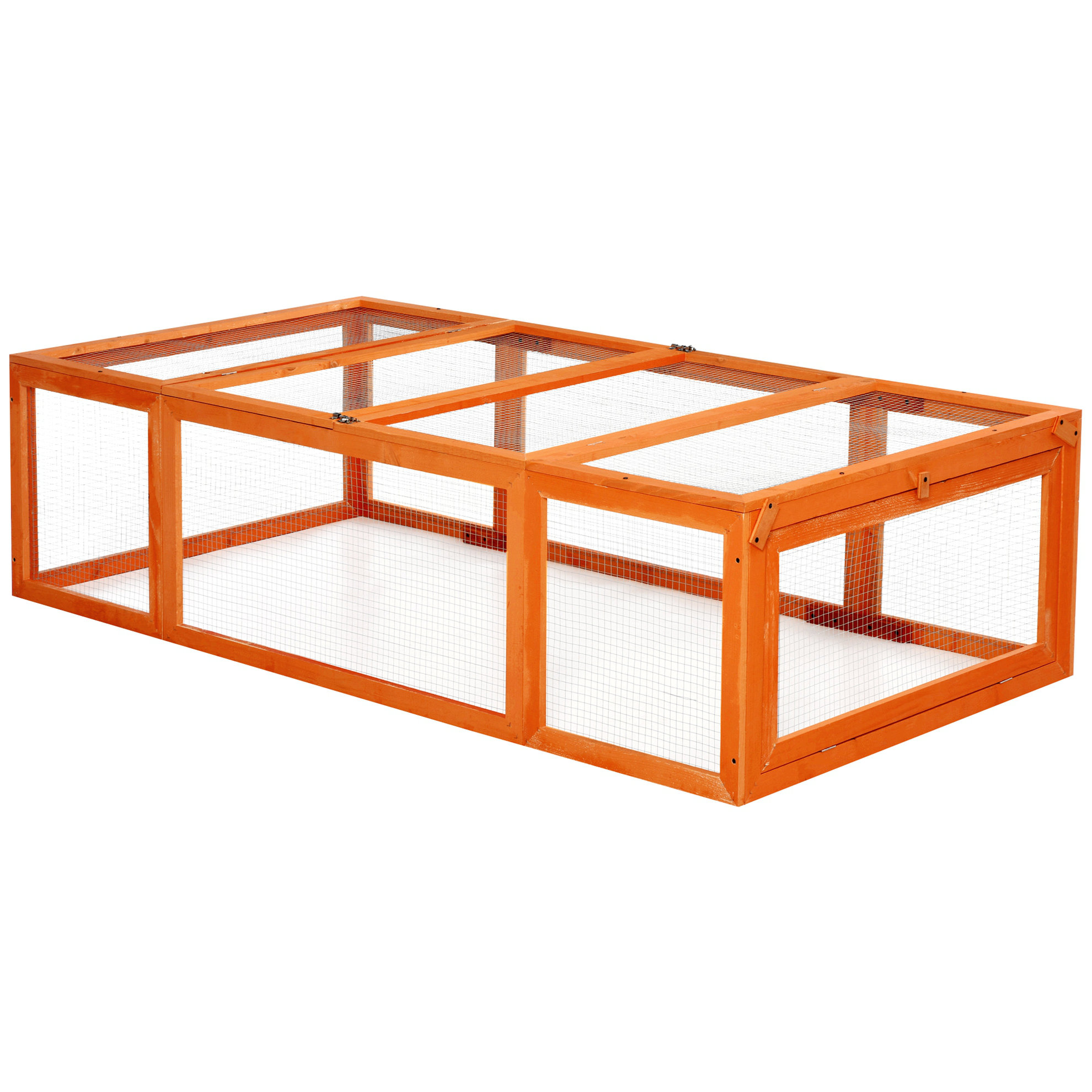 Ophelia & Co. Large Wooden Rabbit Hutch Bunny Hutch Small Animal ...