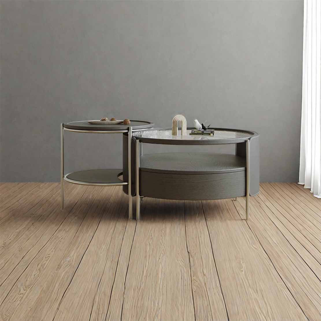 Wu's StylishVault Modern simple round coffee table - Wayfair Canada