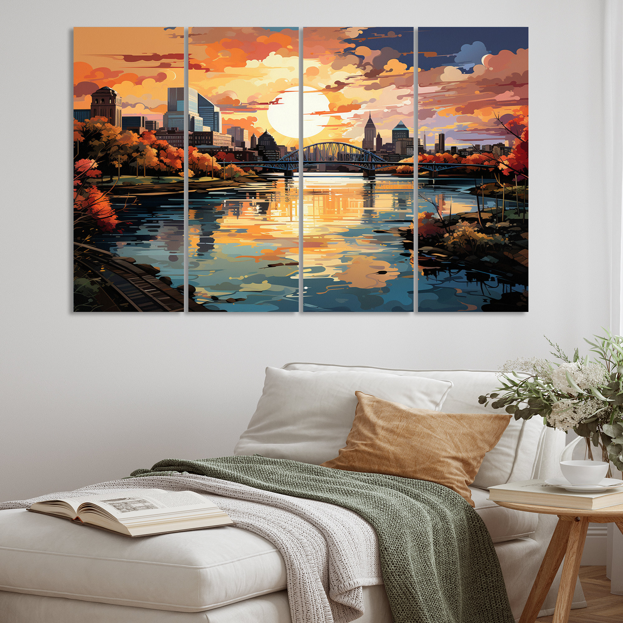 DesignArt Boston Popart II " Boston Popart II " 4 - Pieces - Wayfair Canada