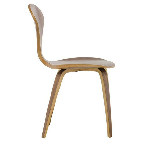 Corrigan Studio® Walnut Dining Chair Made Of Plywood | Wayfair