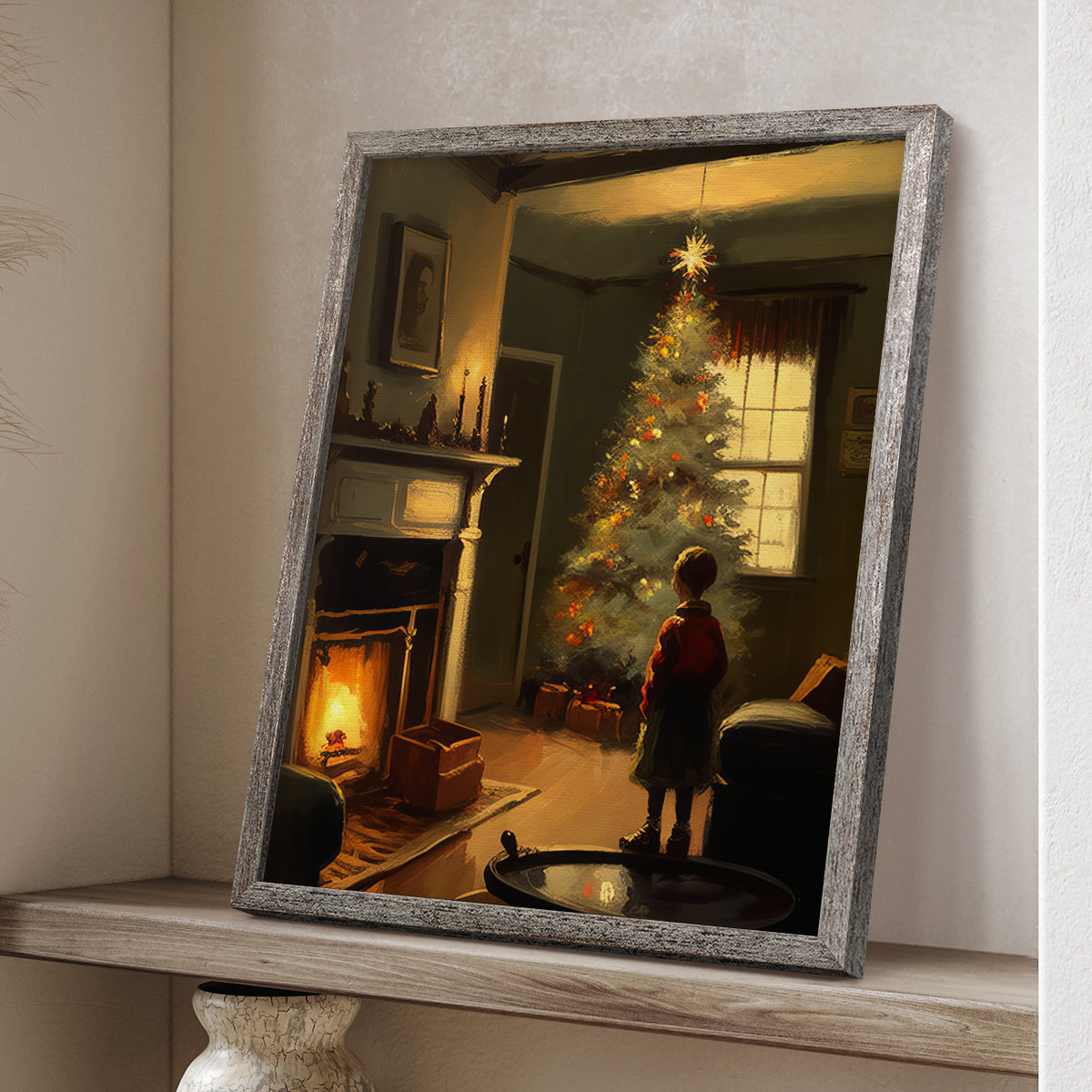 The Holiday Aisle® Christmas Holiday Art DCIII Framed Print - Solid ...