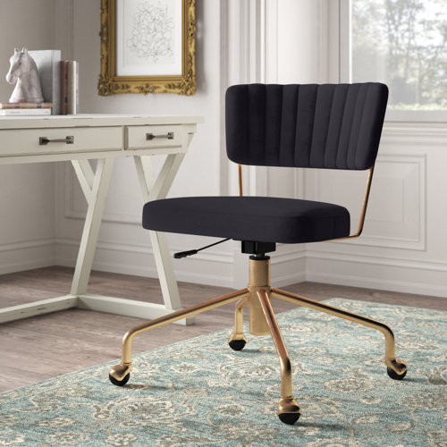 Kelly Clarkson Home Danielburnham Velvet Task Chair & Reviews | Wayfair