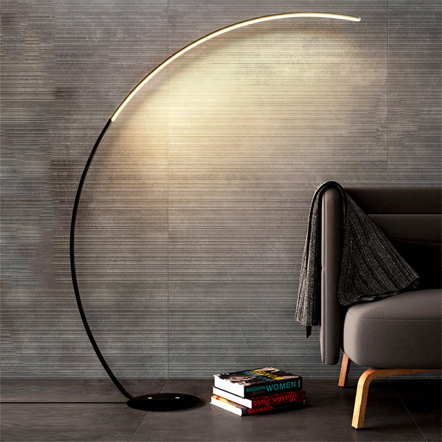 Ivy Bronx Pheobe 63" LED Arched Floor Lamp | Wayfair
