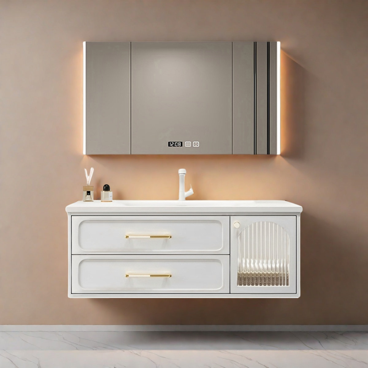 Backop French cream style rest room bathroom cabinet | Wayfair