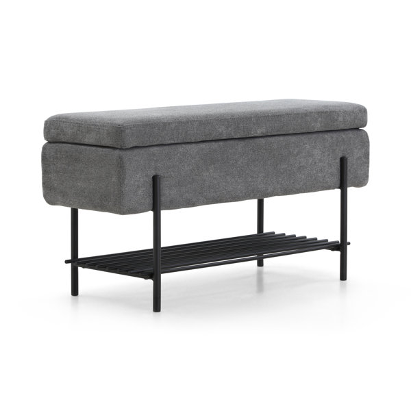 Corrigan Studio® Ryelle Chenille Upholstered Storage Bench & Reviews ...