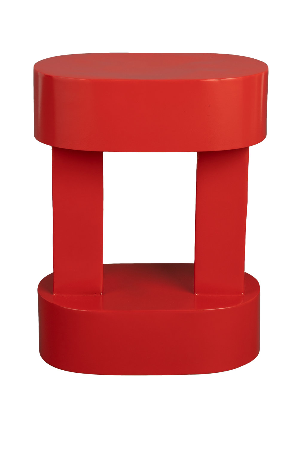 Dutchbone Magenta Iron Drum End Table | Wayfair