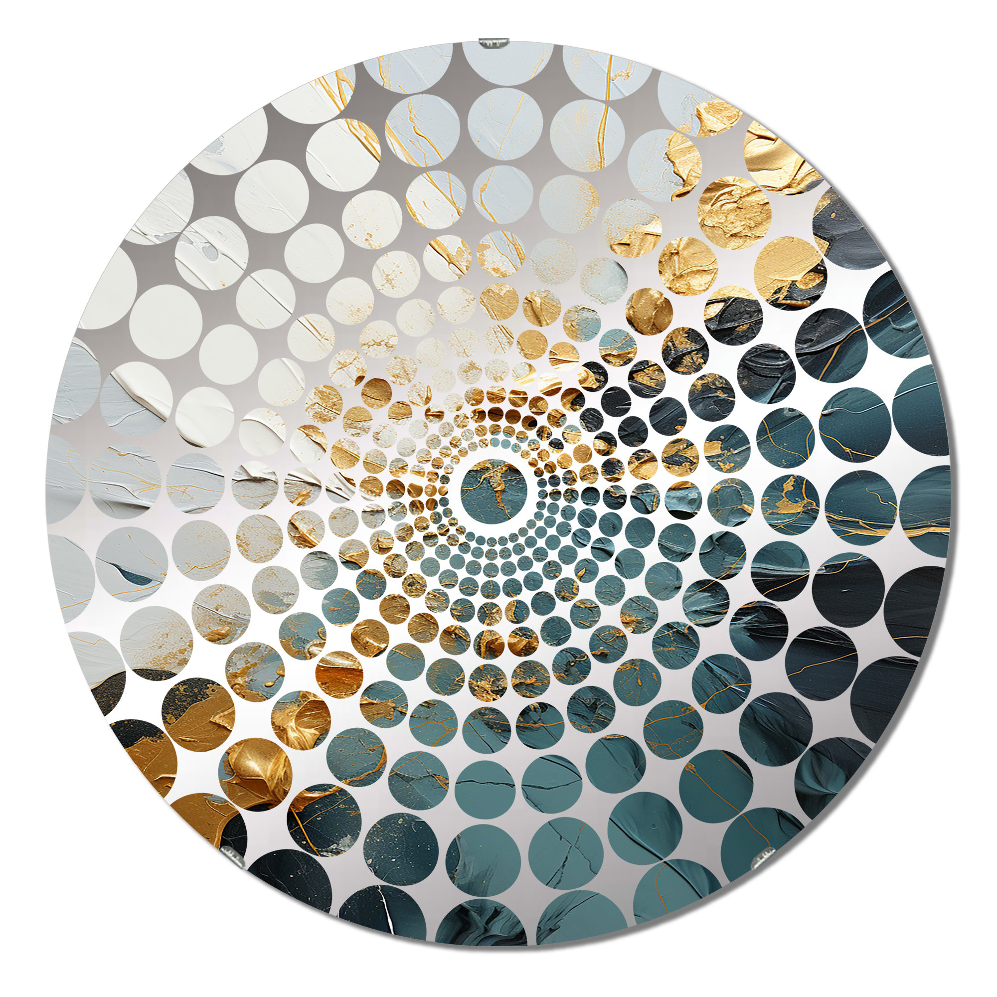 East Urban Home Parfondeval - Concentric Circles Decorative Mirror ...