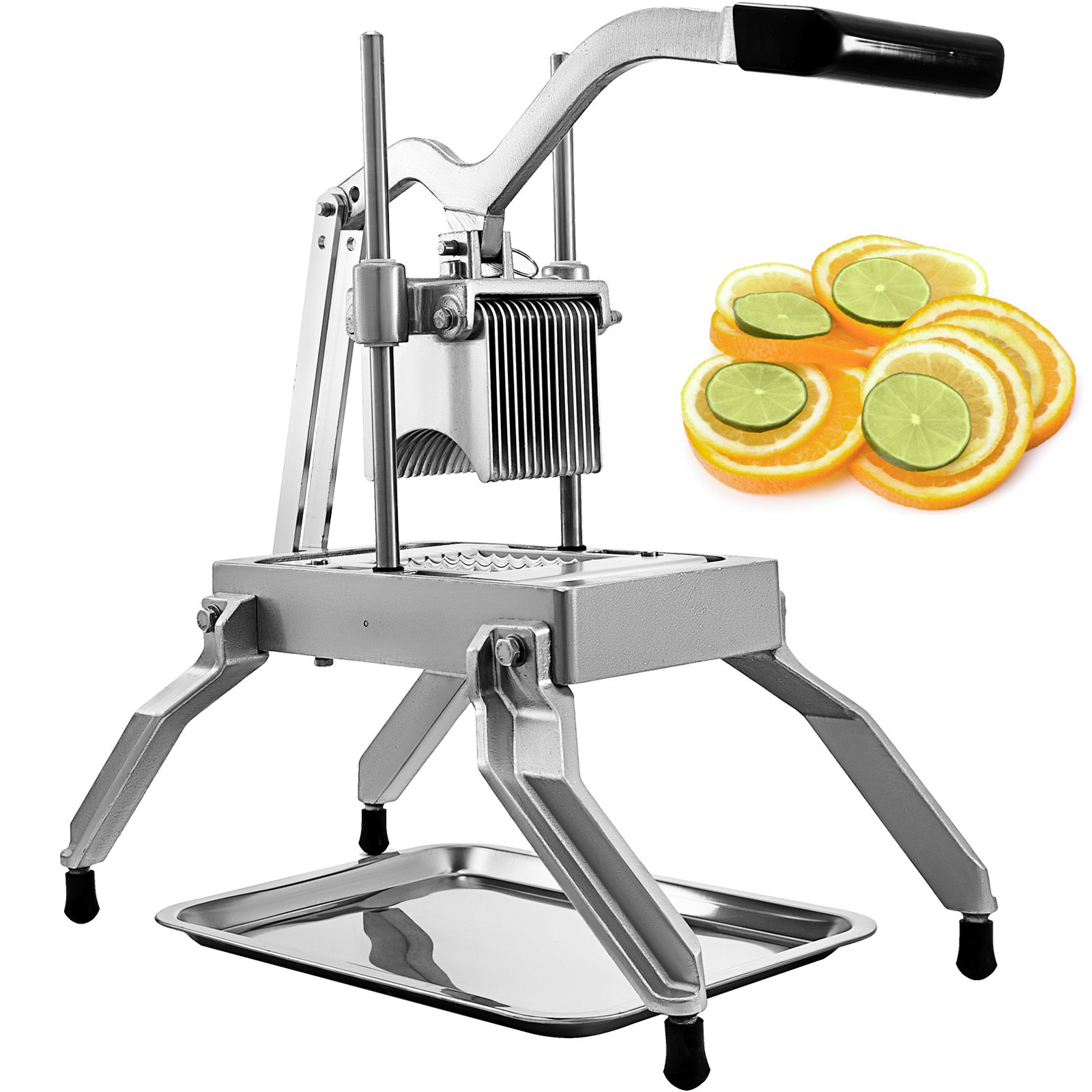 VEVOR Commercial Onion Slicer Vegetable Slicer 3/16" Blade Manual Fruit ...