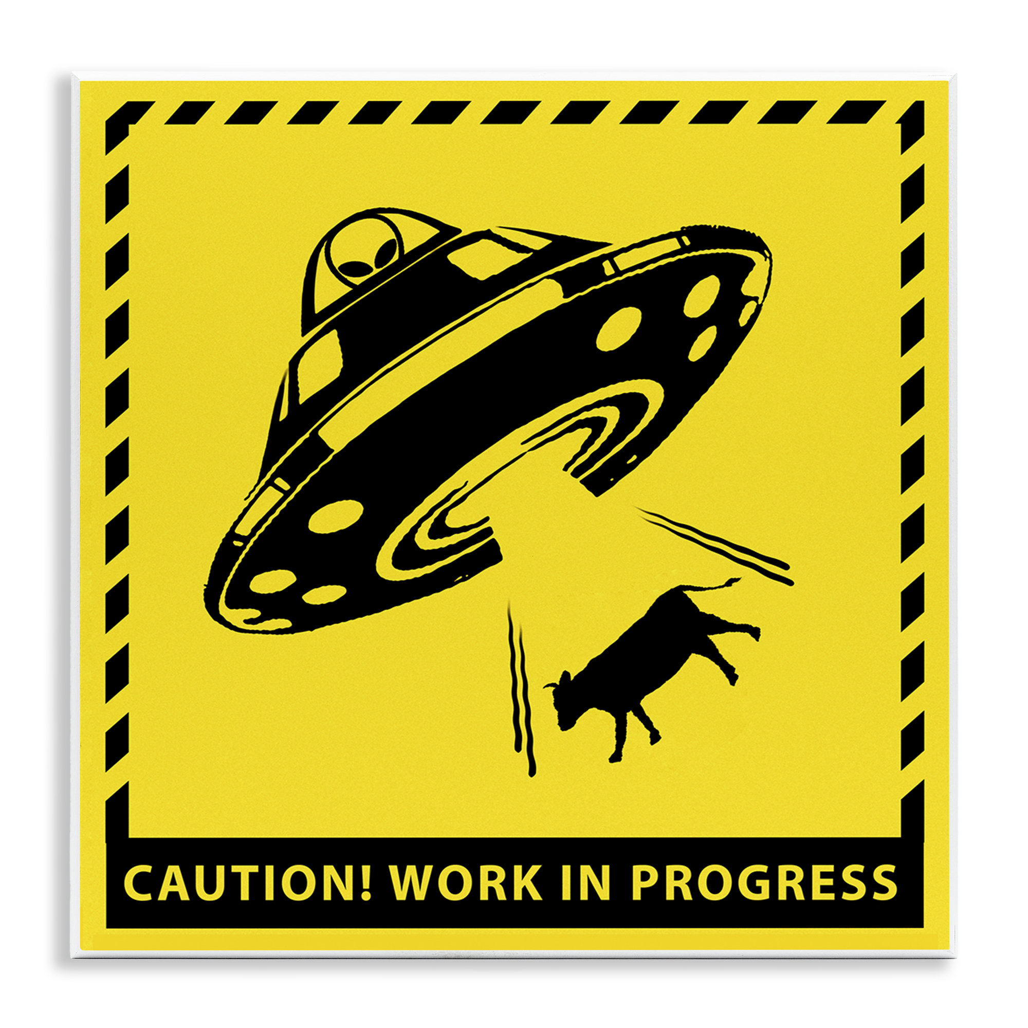 Wrought Studio™ Work In Progress UFO Wall Plaque Art by Ziwei Li | Wayfair
